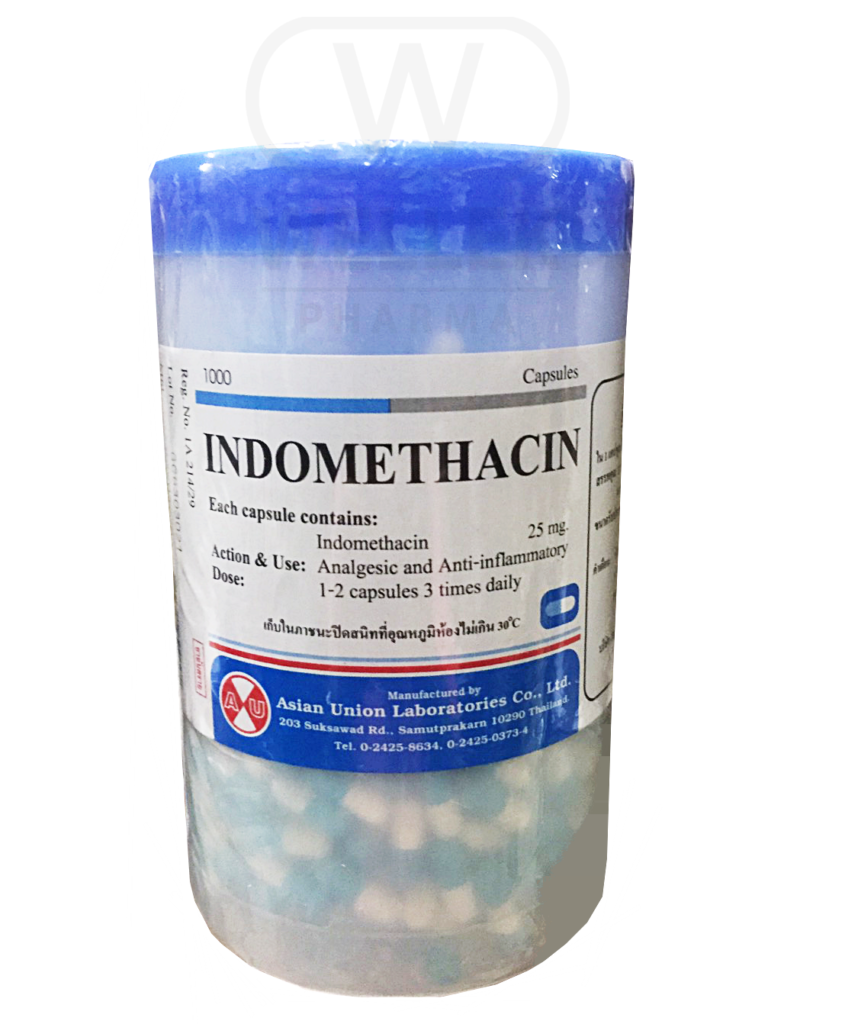 Indomethacin 25 mg 1000 capsules - Thai Pharmacy